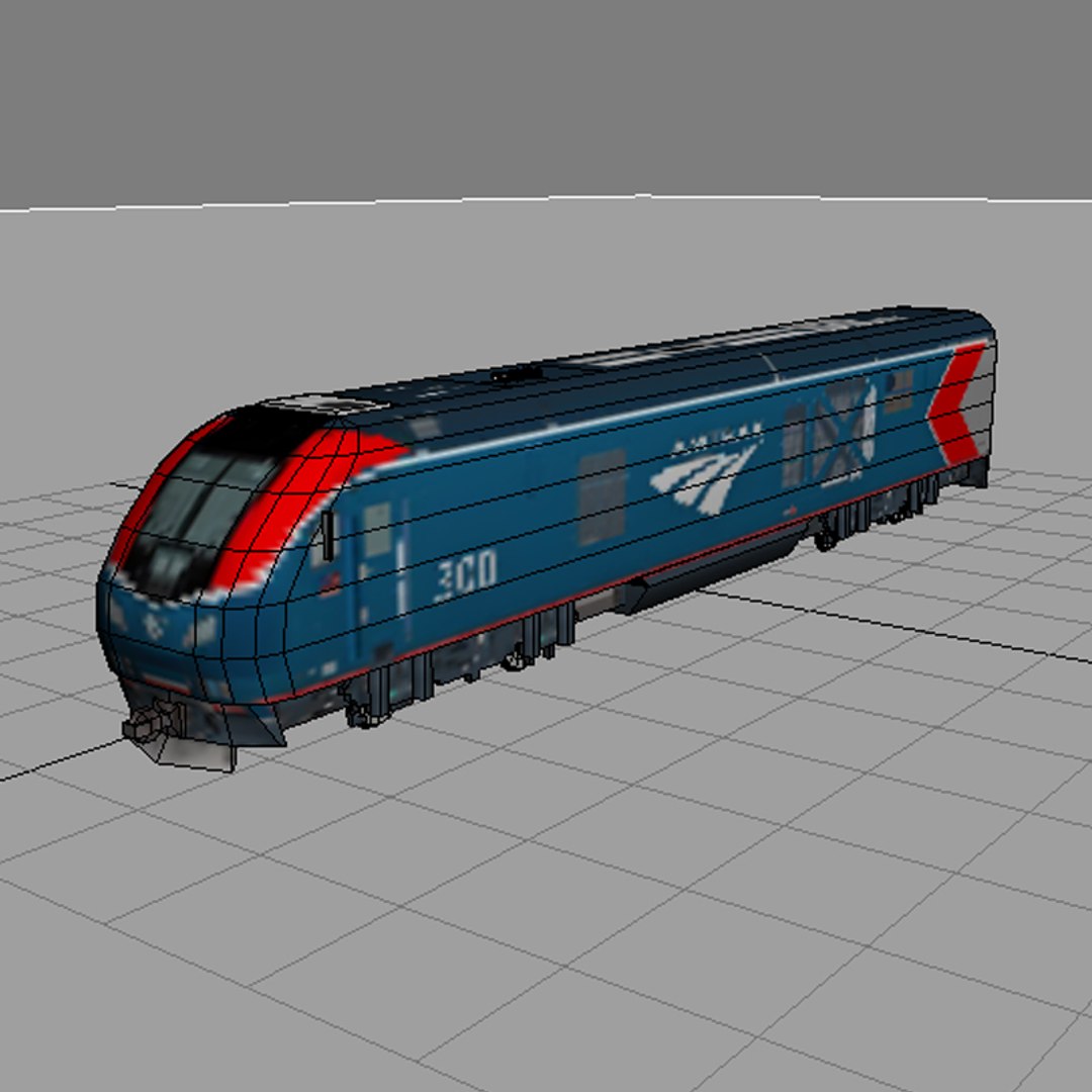3D Model SC 42 And ALC 42 Locomotive And LHB Railway Coach - TurboSquid ...