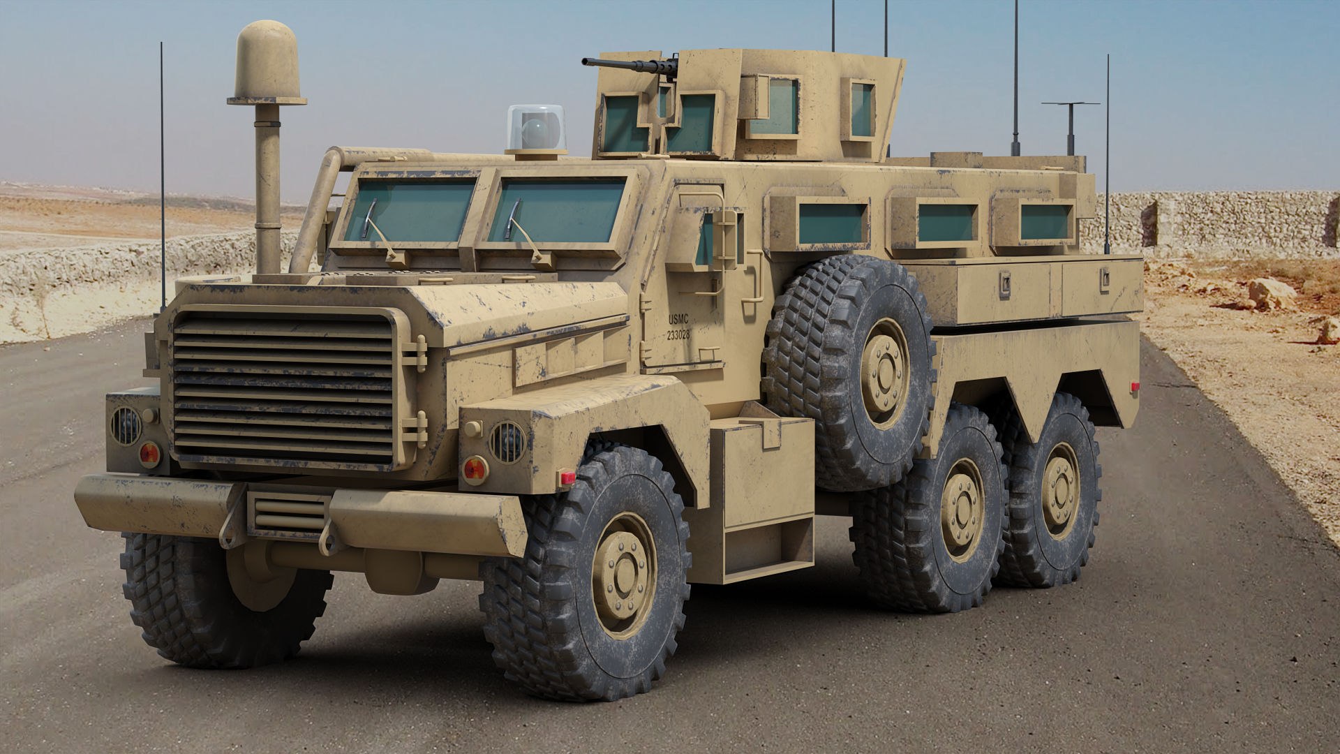 modelo 3d Puma MRAP 6x6 - TurboSquid 2308408