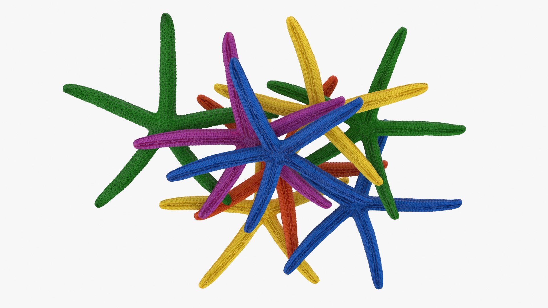 Dyed Finger Starfish 3D - TurboSquid 2295653