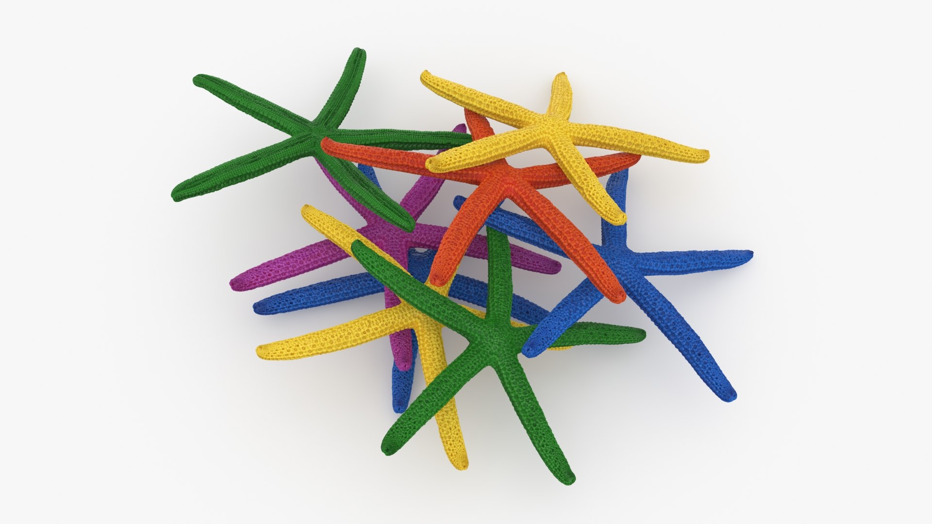 Dyed Finger Starfish 3D - TurboSquid 2295653