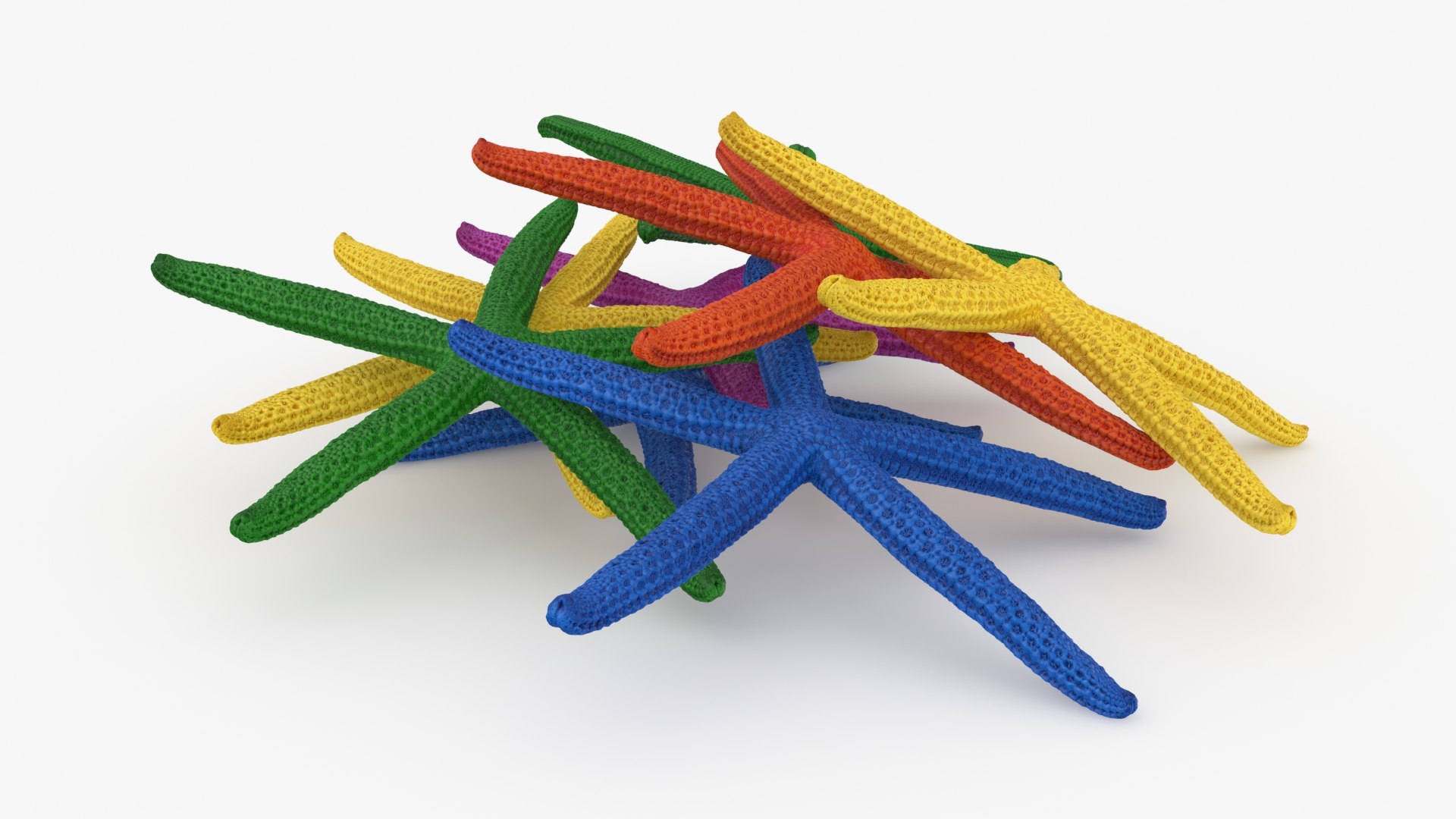Dyed Finger Starfish 3D - TurboSquid 2295653
