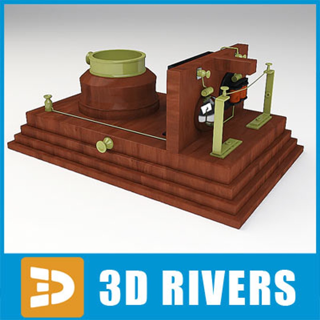 3d Model Radio 20th Century