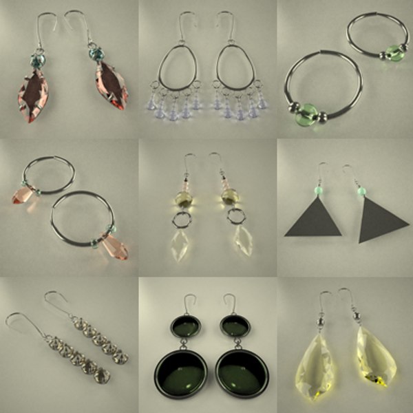 Free 3D Earrings Models | TurboSquid