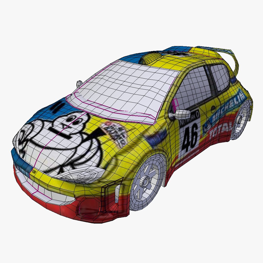 3D Model Rally Car - TurboSquid 1313138