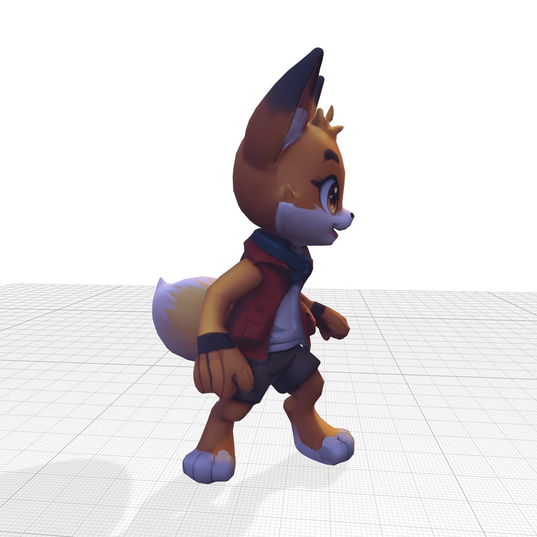 3D Adventurous Fox Character 3D Model - TurboSquid 2322684