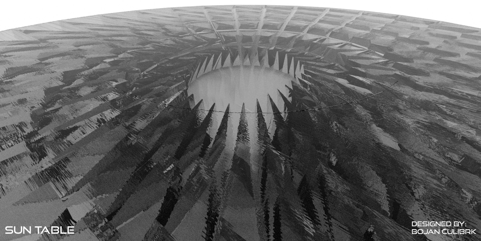 3d Sun Table Set Model