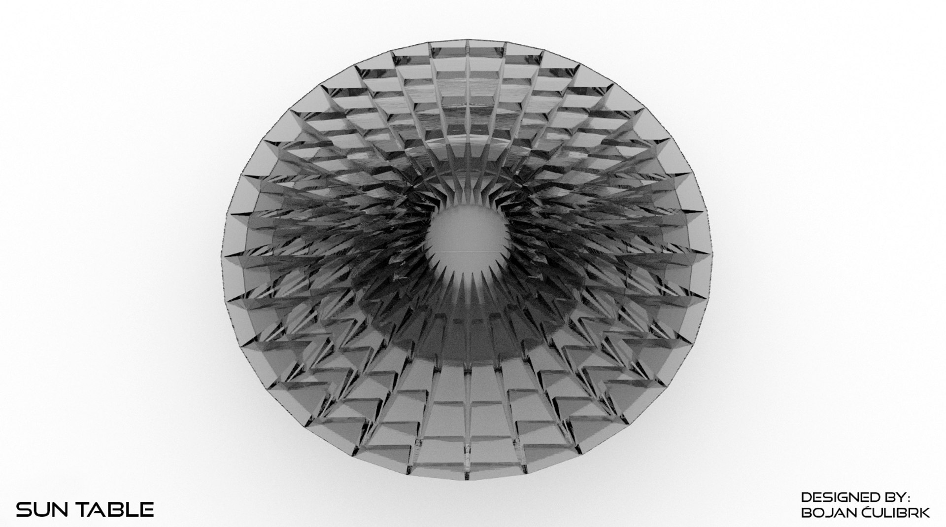 3d Sun Table Set Model