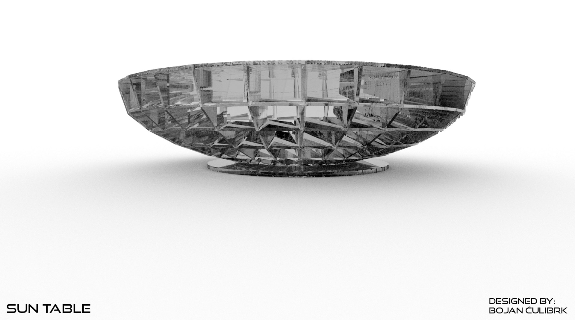 3d Sun Table Set Model