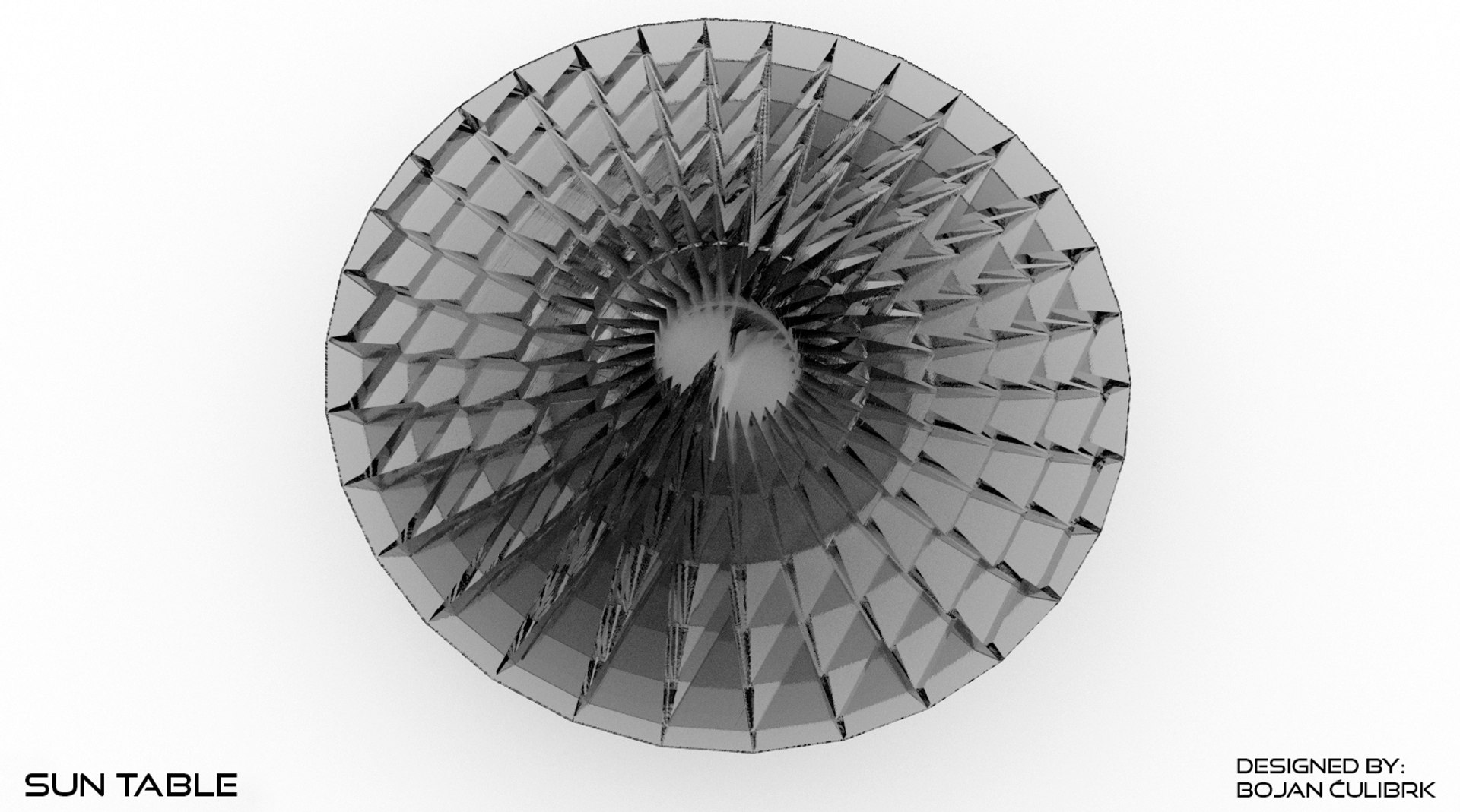3d Sun Table Set Model