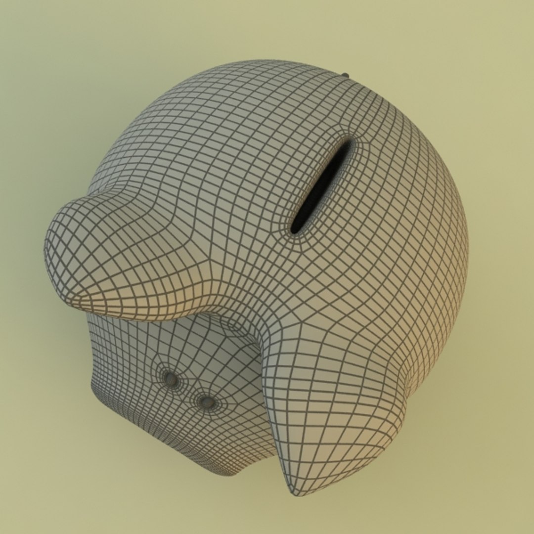 3d piggy bank model