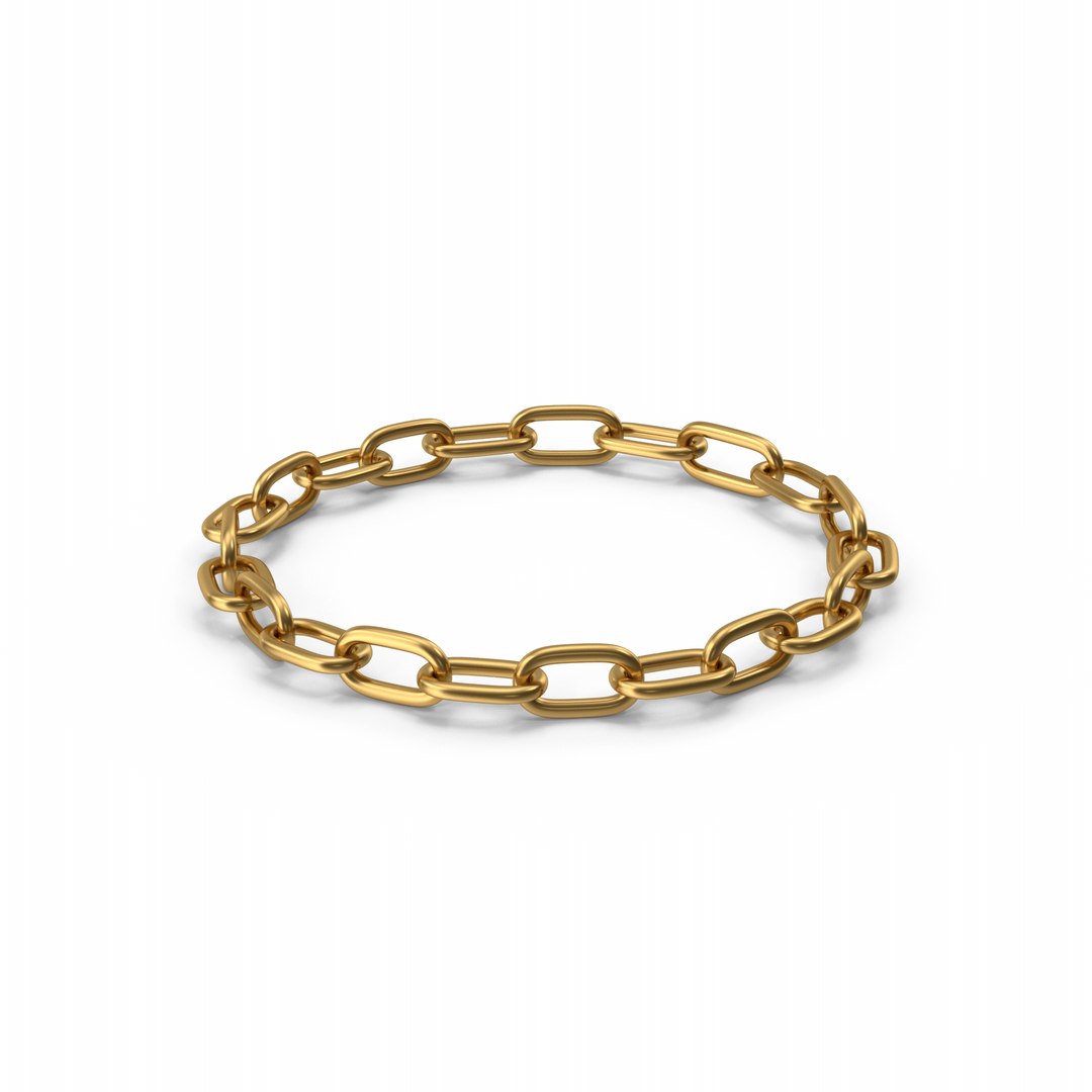3D Gold Chain Circle Model - TurboSquid 2025682
