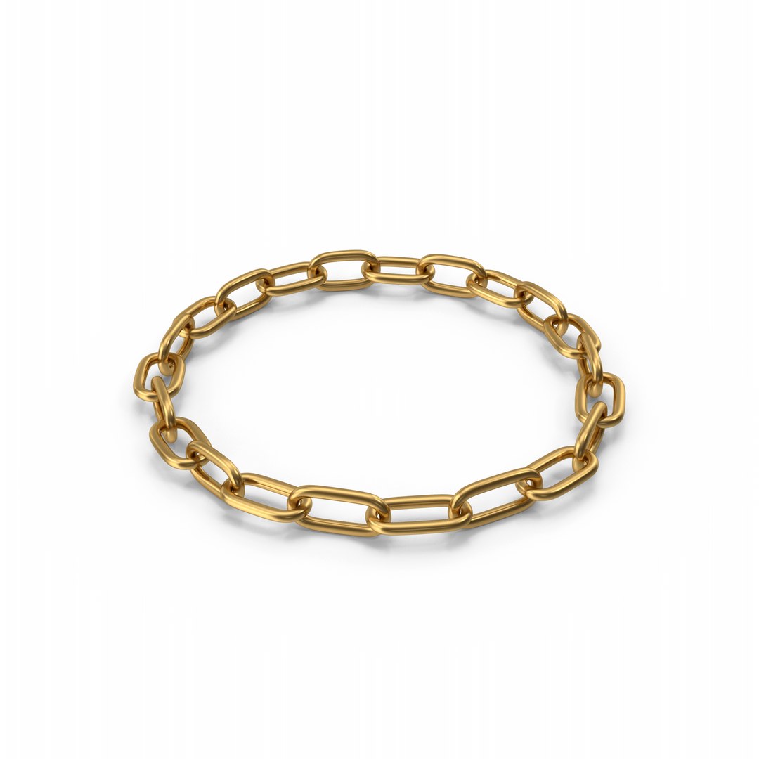 3D Gold Chain Circle Model - TurboSquid 2025682