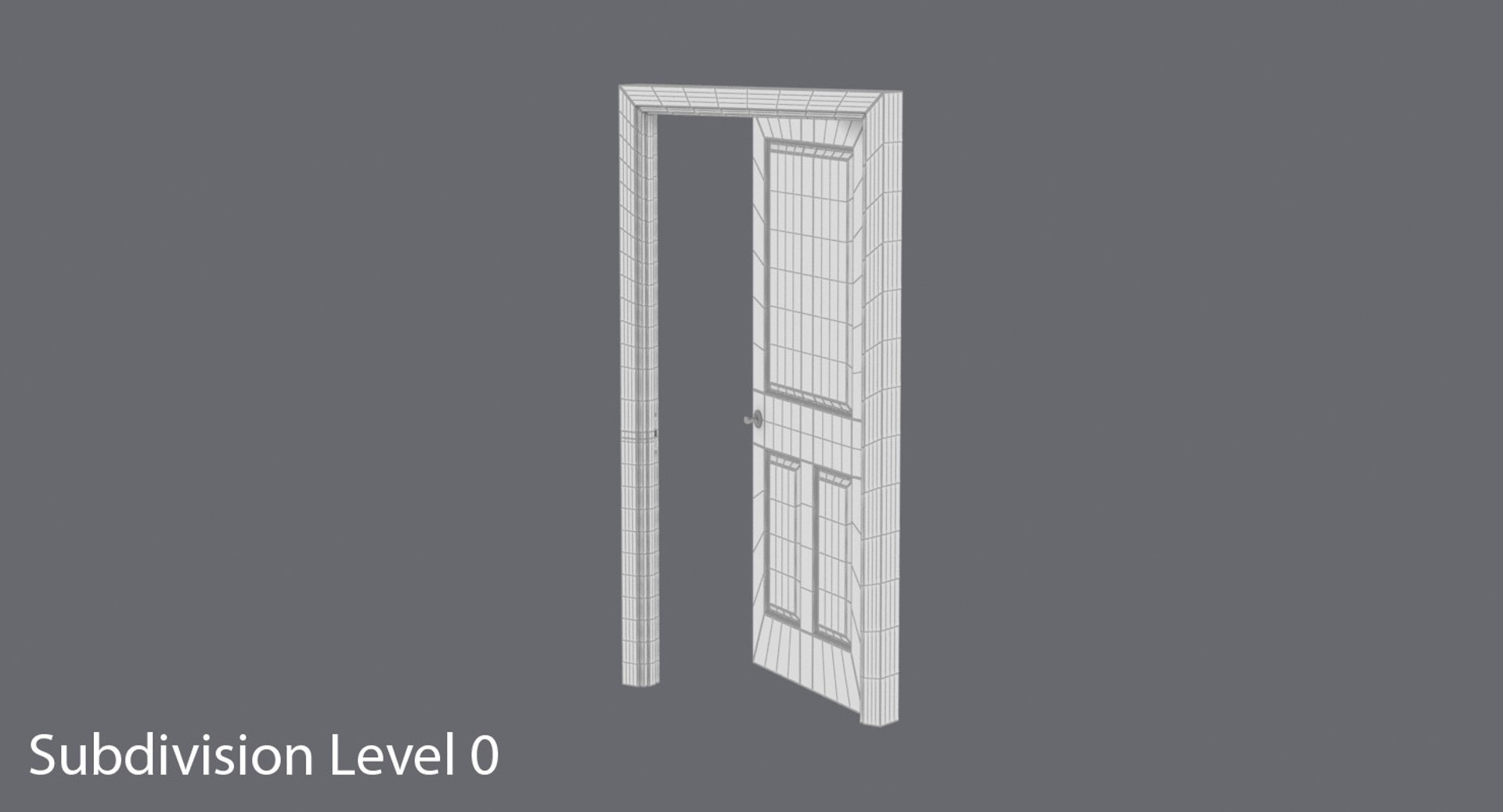 3D interior-doors---door-3-wide-open model - TurboSquid 1229431