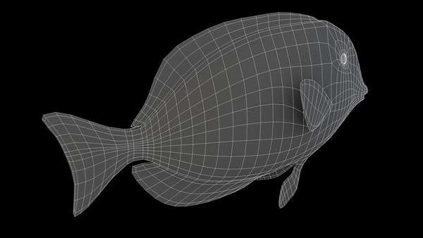 3ds max blue sea fish