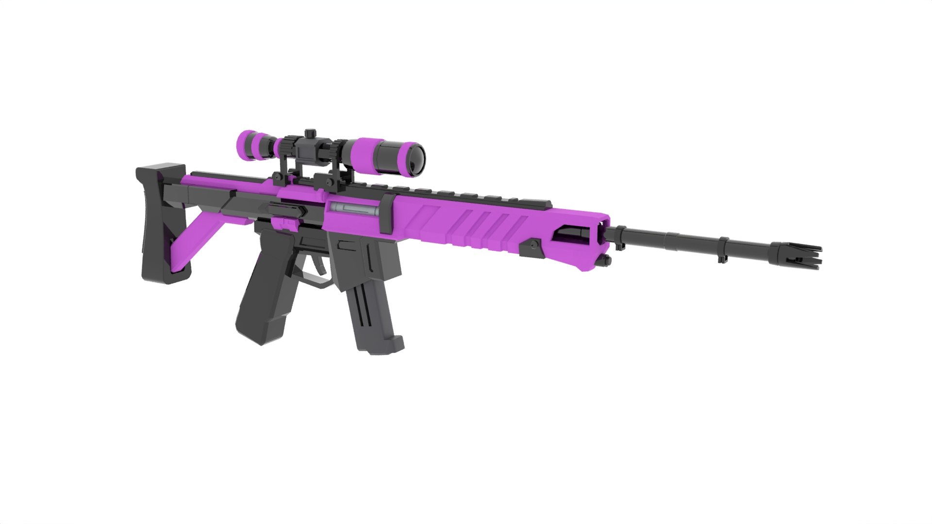 3D DMR 1 Gun Weapon - TurboSquid 2273949