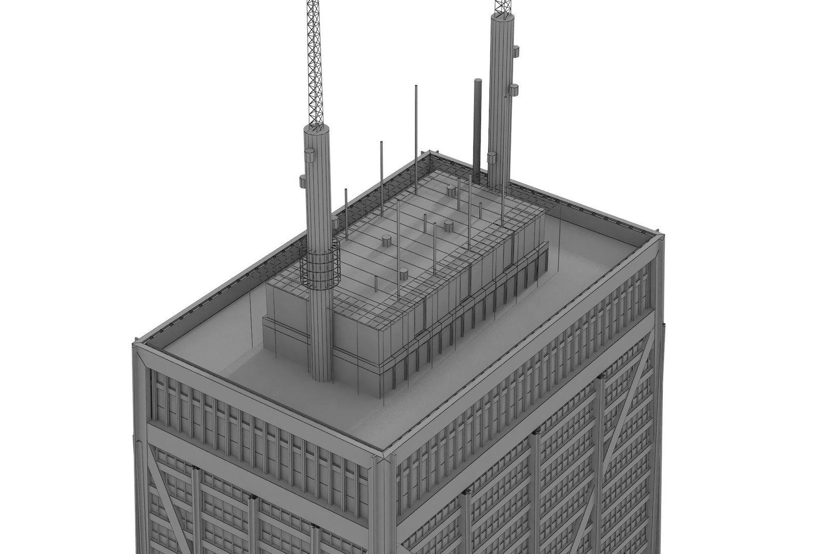 3D John Hancock Center - TurboSquid 1816639