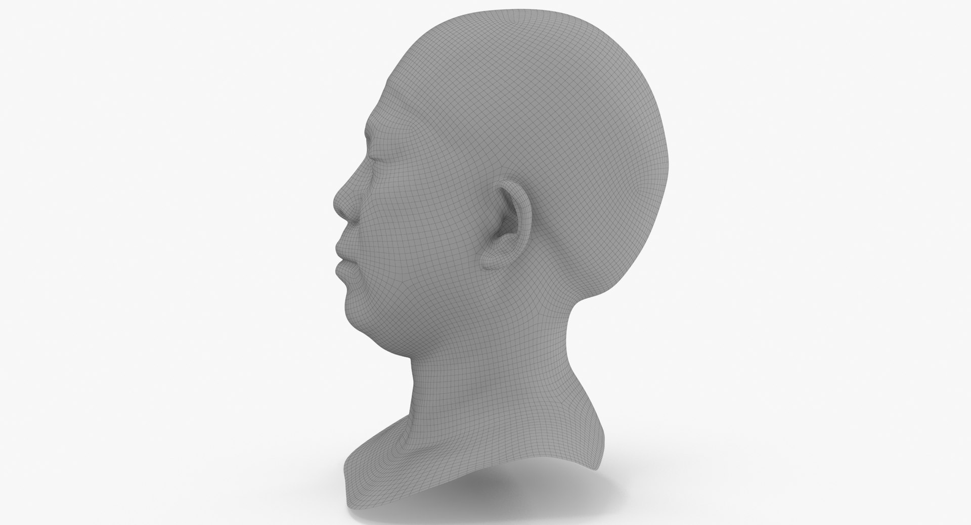 Mei Human Head Cheek Raiser AU6 Clean Scan Model - TurboSquid 1740110