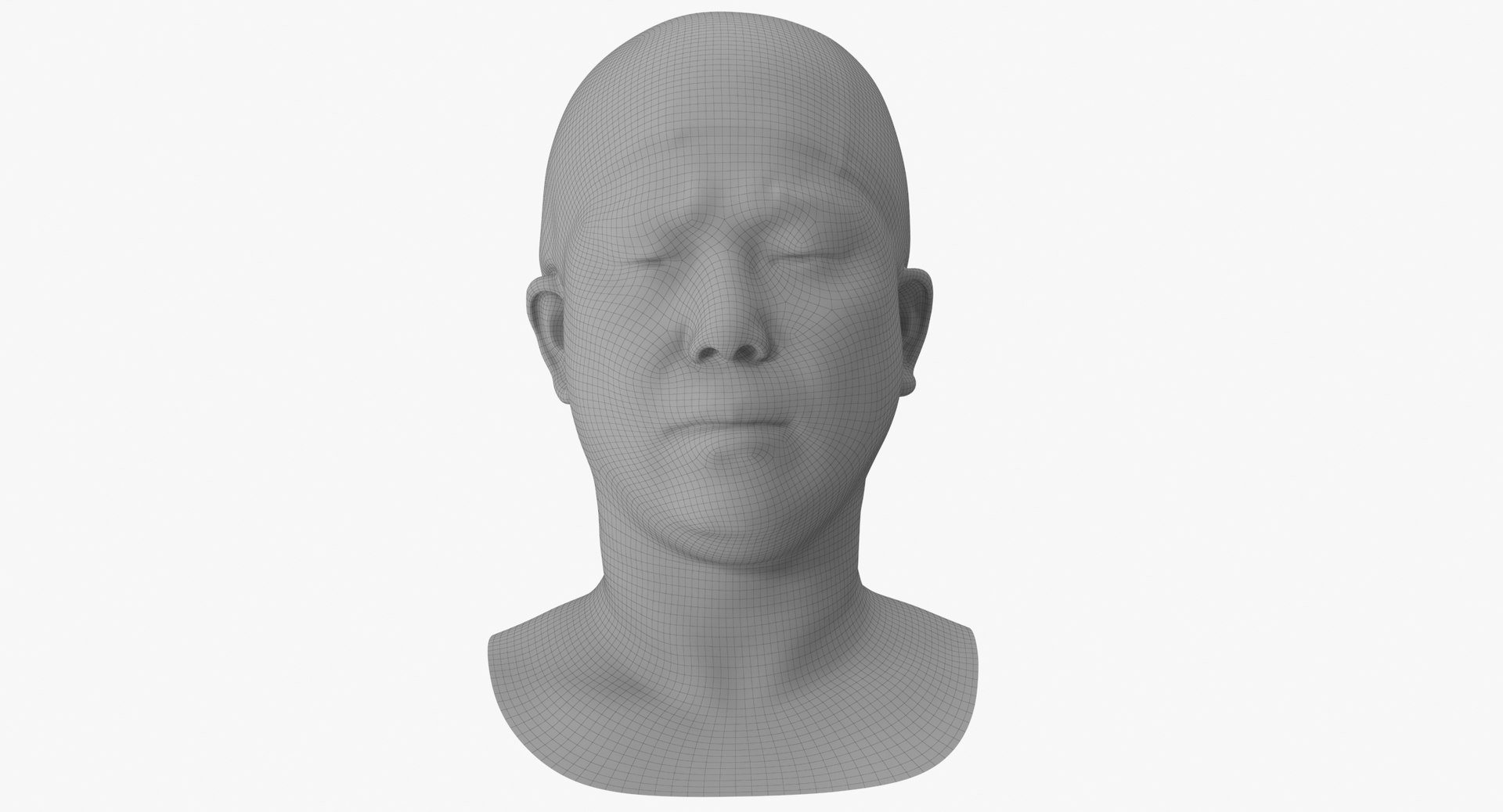 Mei Human Head Cheek Raiser AU6 Clean Scan Model - TurboSquid 1740110