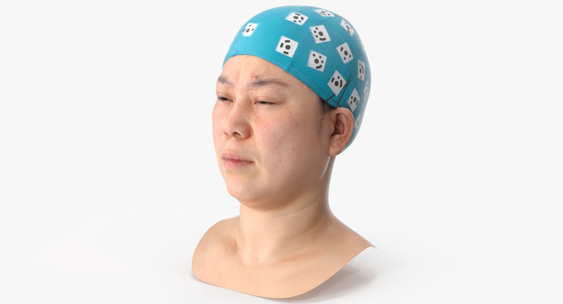 Mei Human Head Cheek Raiser AU6 Clean Scan Model - TurboSquid 1740110