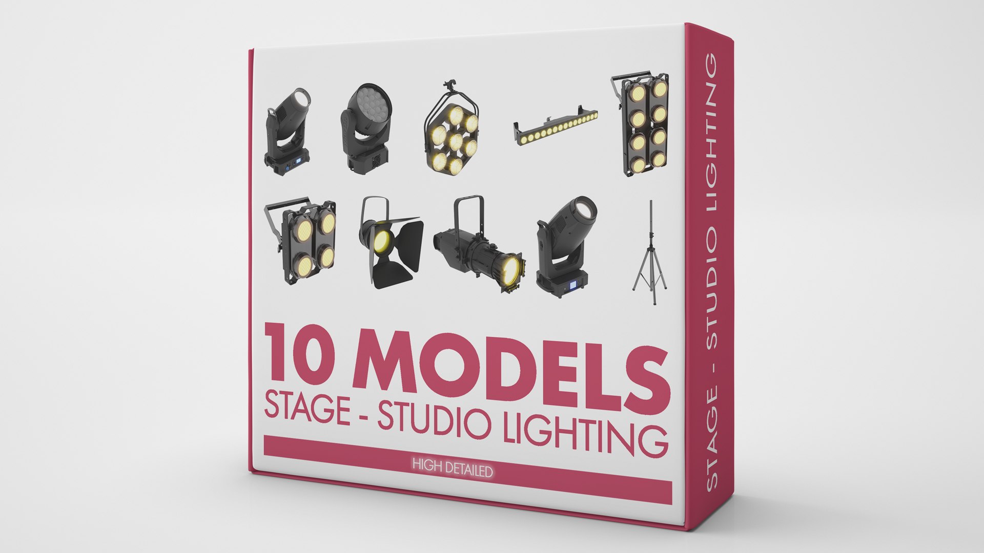 10 Models Stage Studio Lighting Collection 3D Model - TurboSquid 2147995