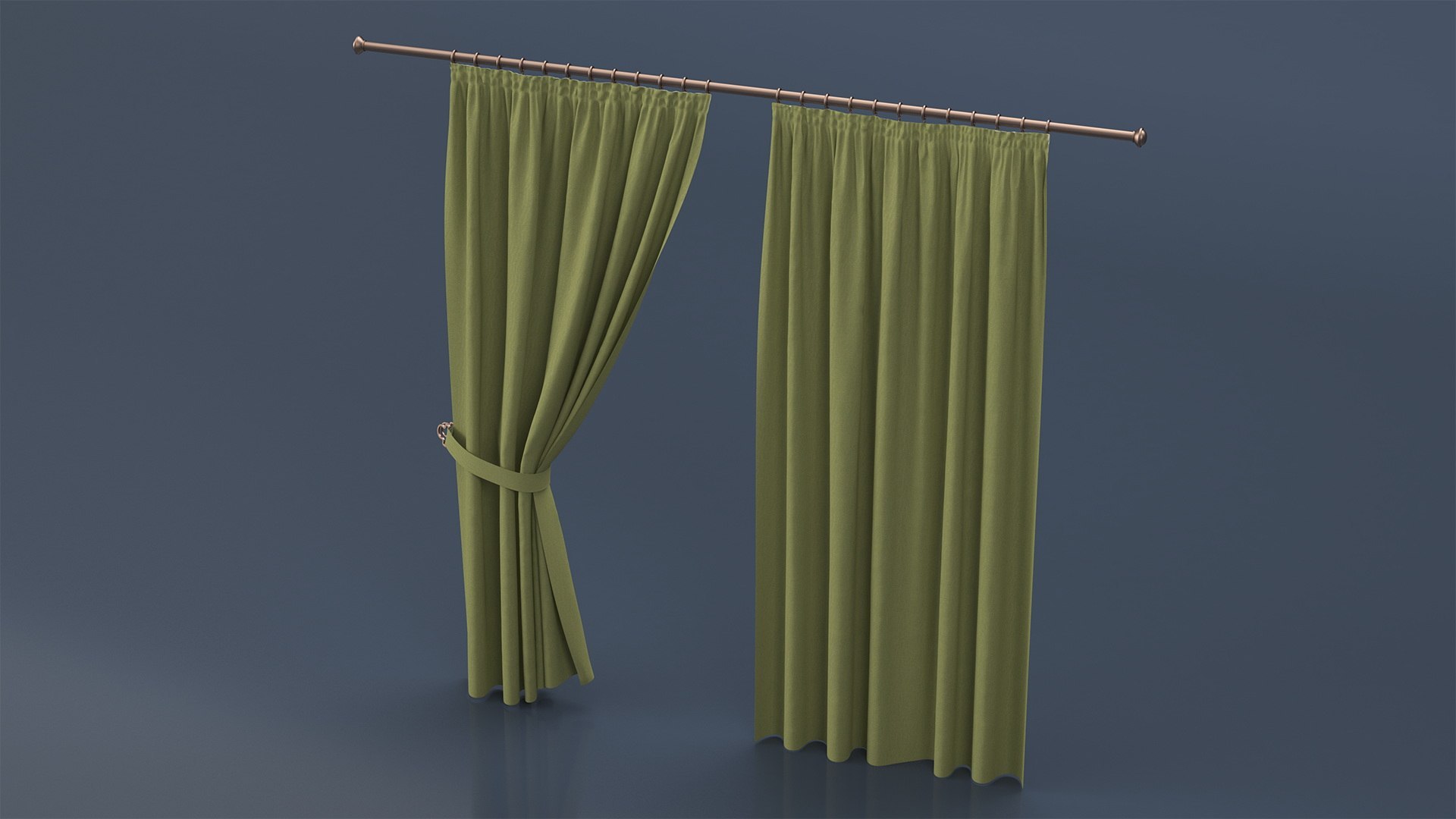 Classic Curtains Collection 3D Model - TurboSquid 2298948