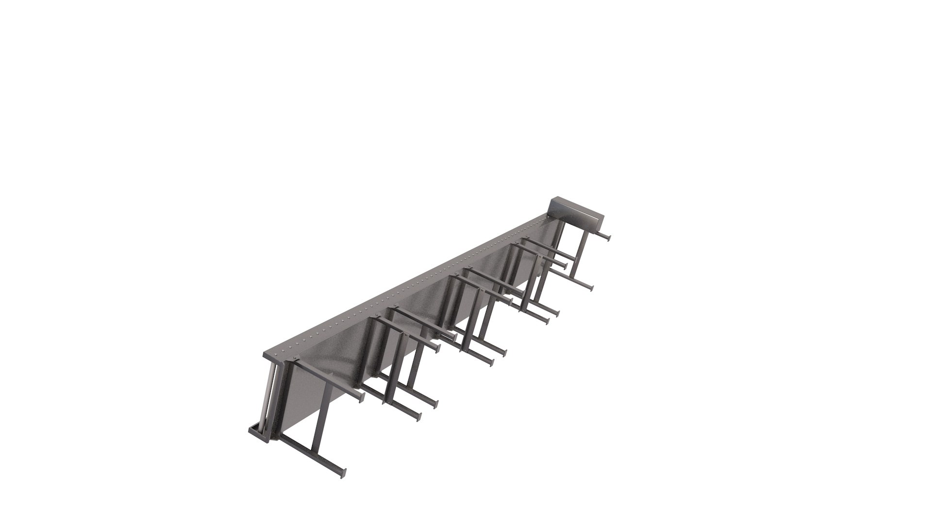 3D Horizontal Roller Conveyor Belt - TurboSquid 2292950