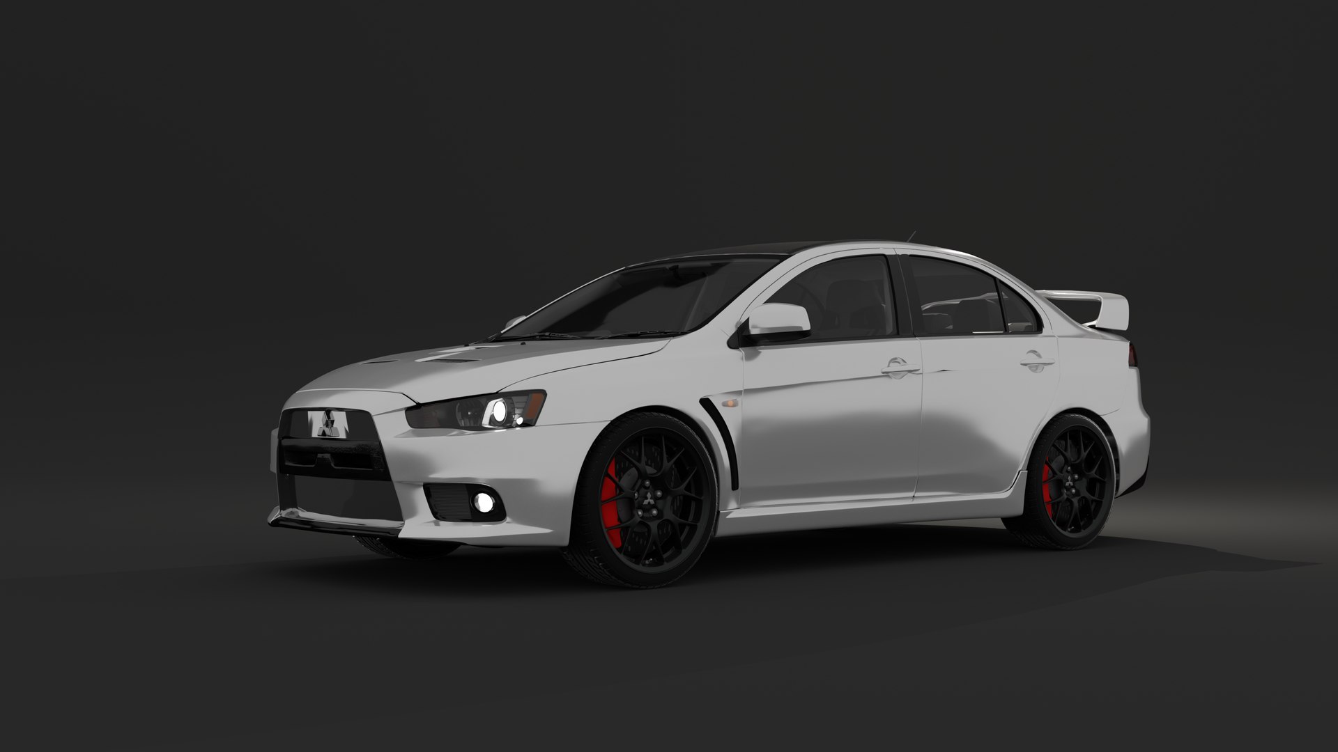 Mitsubishi Lancer Evolution X - Metallic White - TurboSquid 2399240