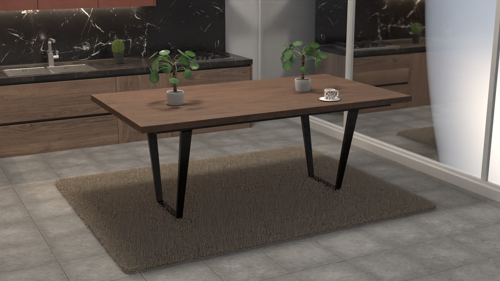 3D Low Poly Table Design 3 model - TurboSquid 2120066