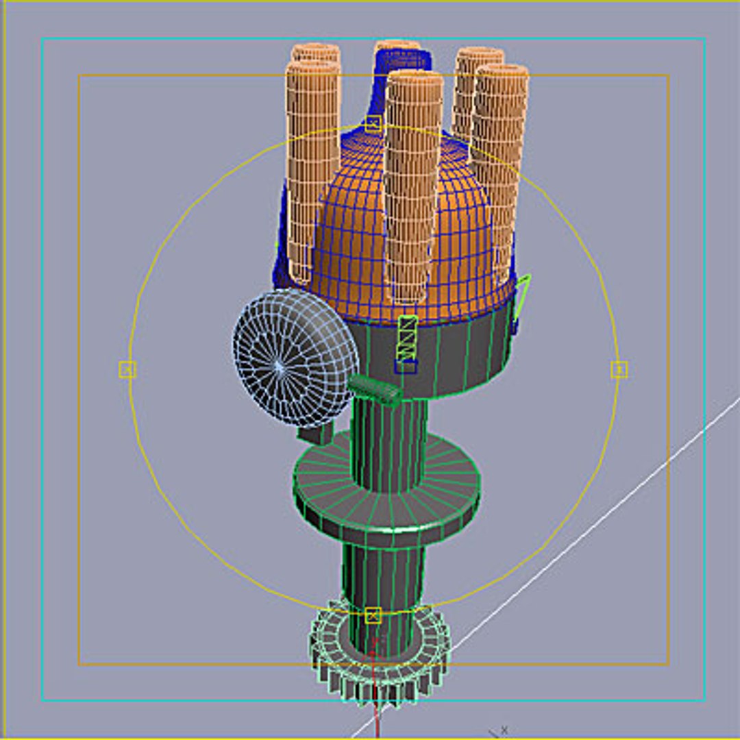 3d Chassis Engine Model