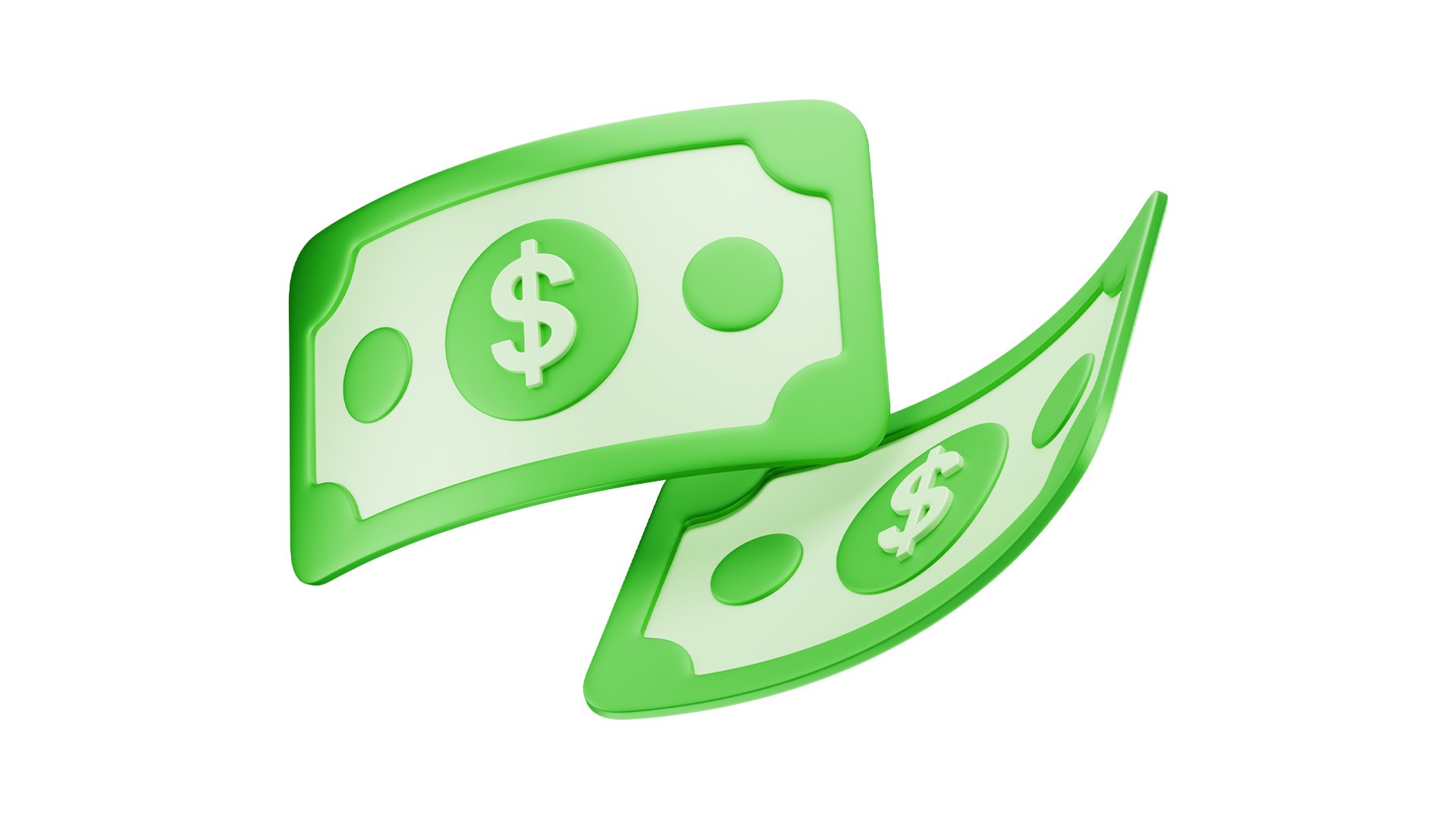3D Banknote Dollar Double Cross Icon - TurboSquid 2517909