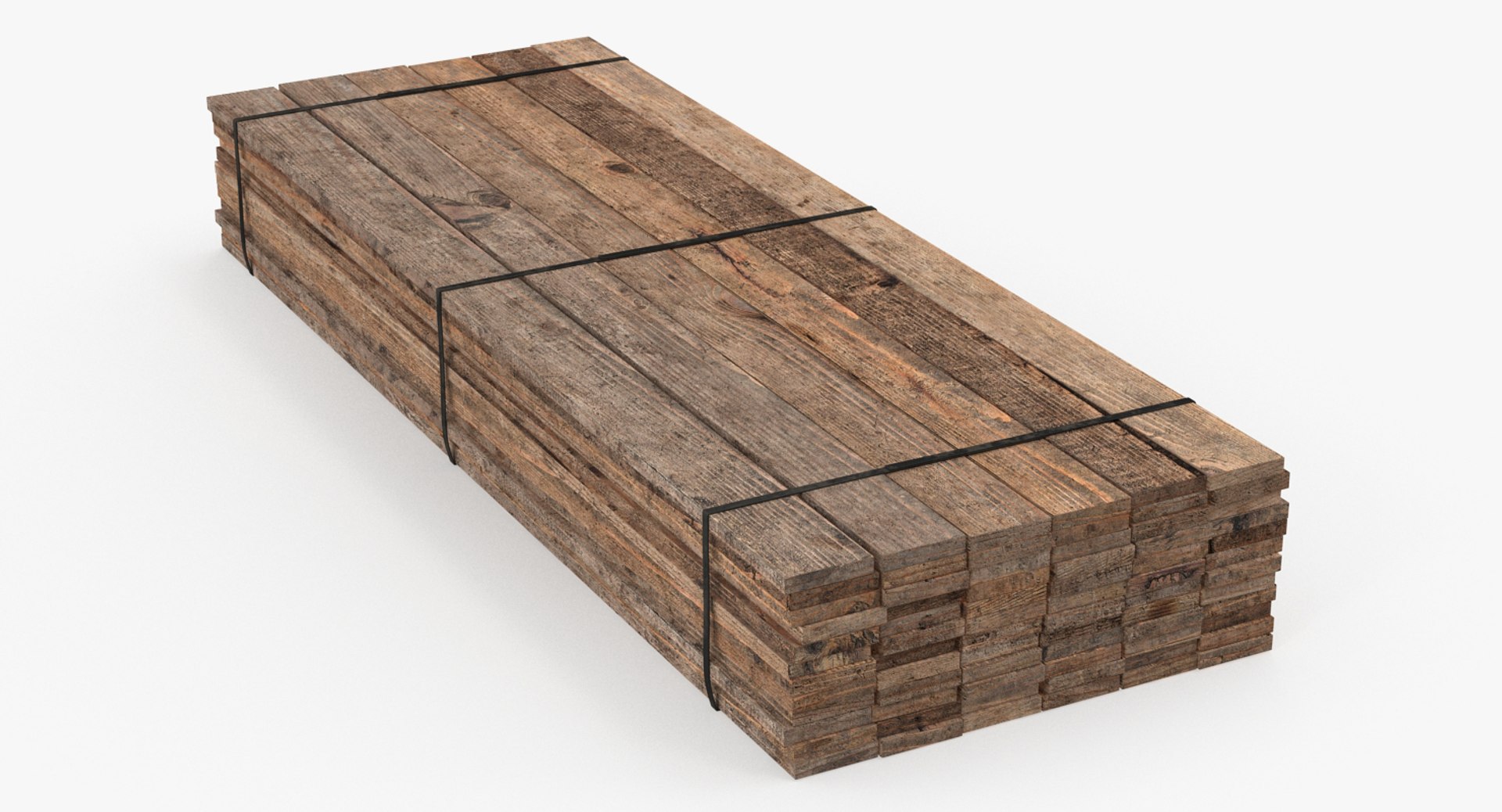 Lumber stack old wood 3D - TurboSquid 1297038