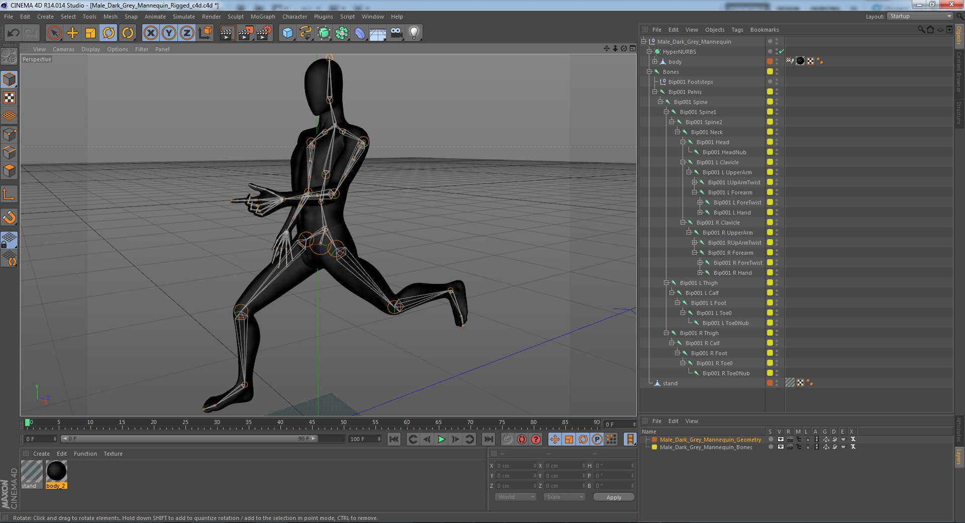 Male dark grey mannequin 3D model - TurboSquid 1435534