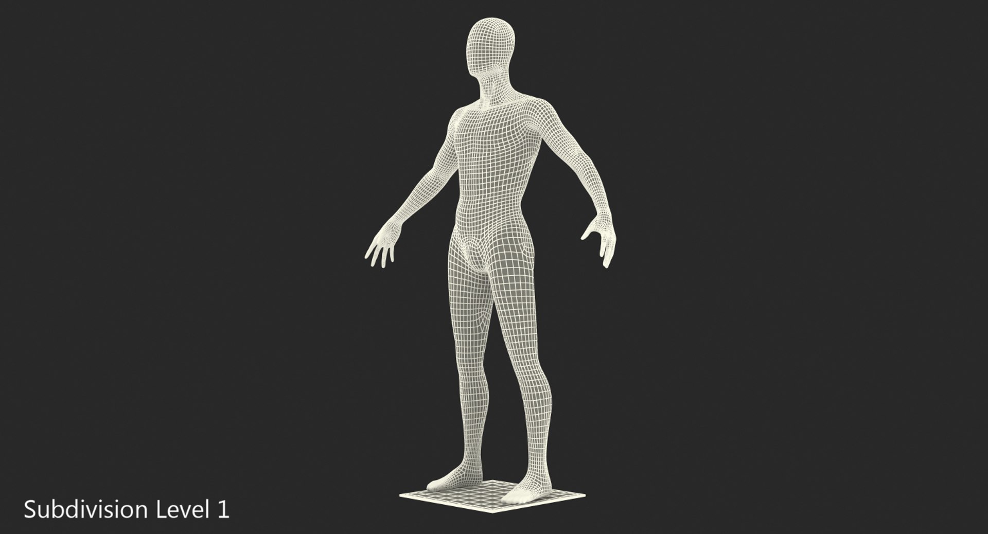 Male dark grey mannequin 3D model - TurboSquid 1435534