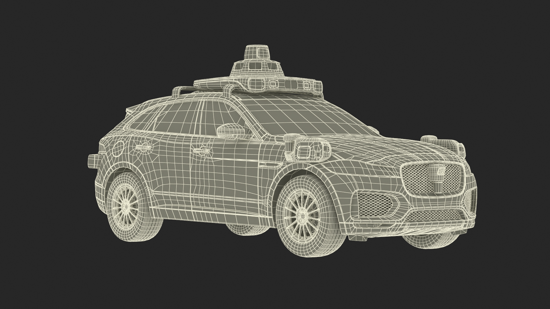 3D Model AI Powered Autonomous Taxi SUV Black Rigged - TurboSquid 2383653