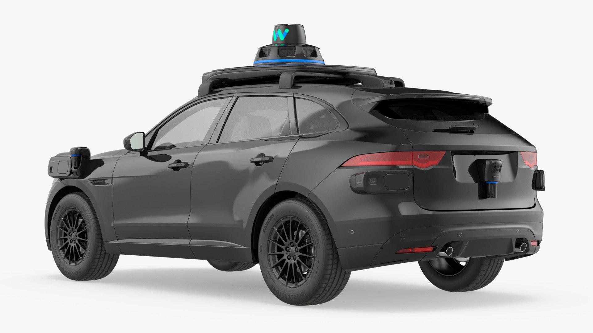 3D Model AI Powered Autonomous Taxi SUV Black Rigged - TurboSquid 2383653