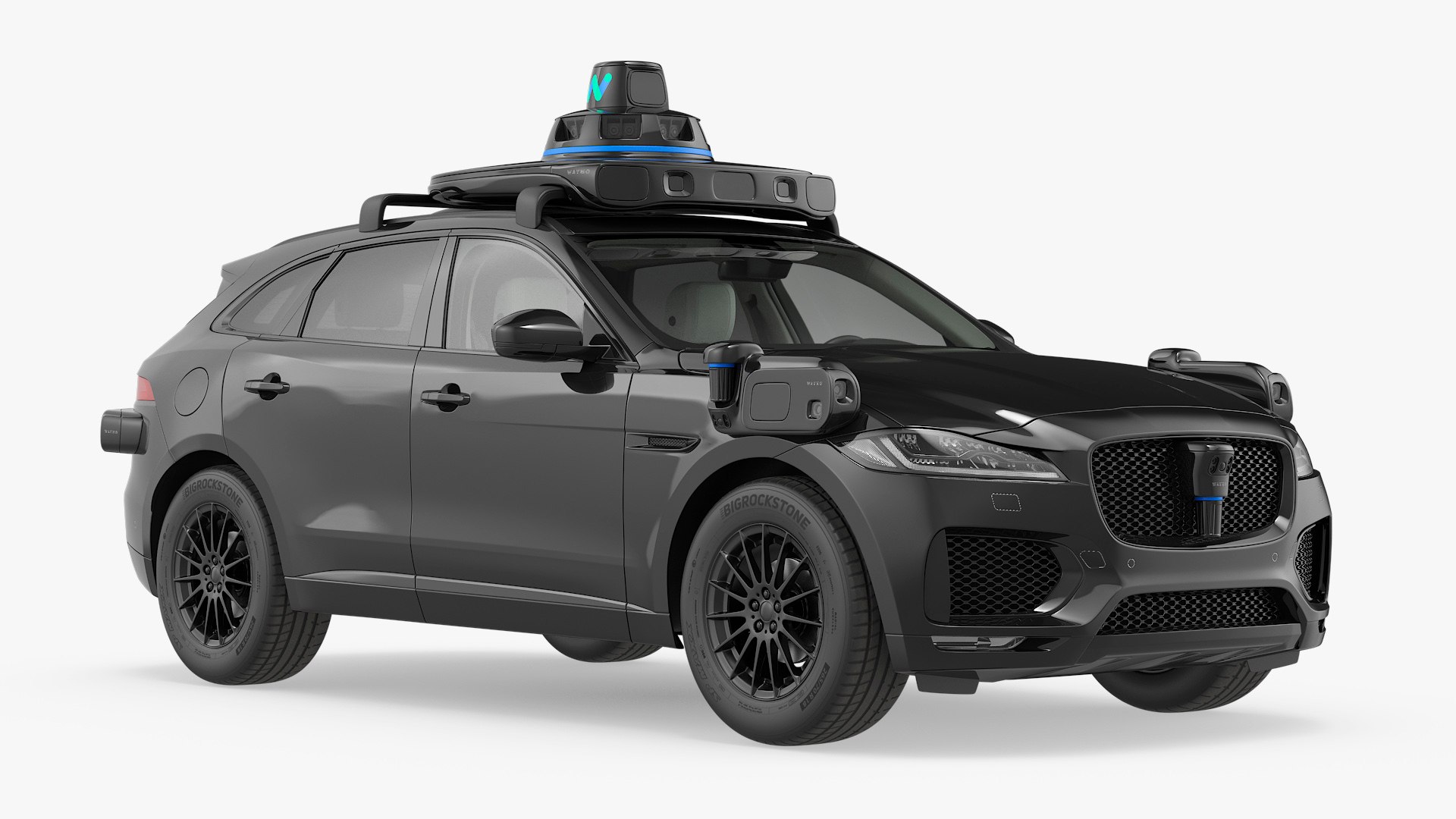 3D Model AI Powered Autonomous Taxi SUV Black Rigged - TurboSquid 2383653