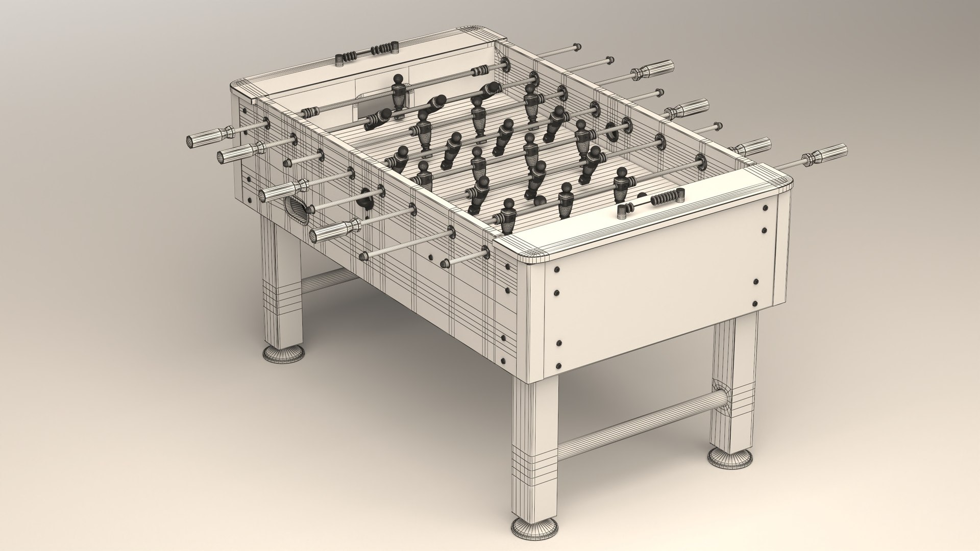 RealisticTableFootball Model - TurboSquid 1974394