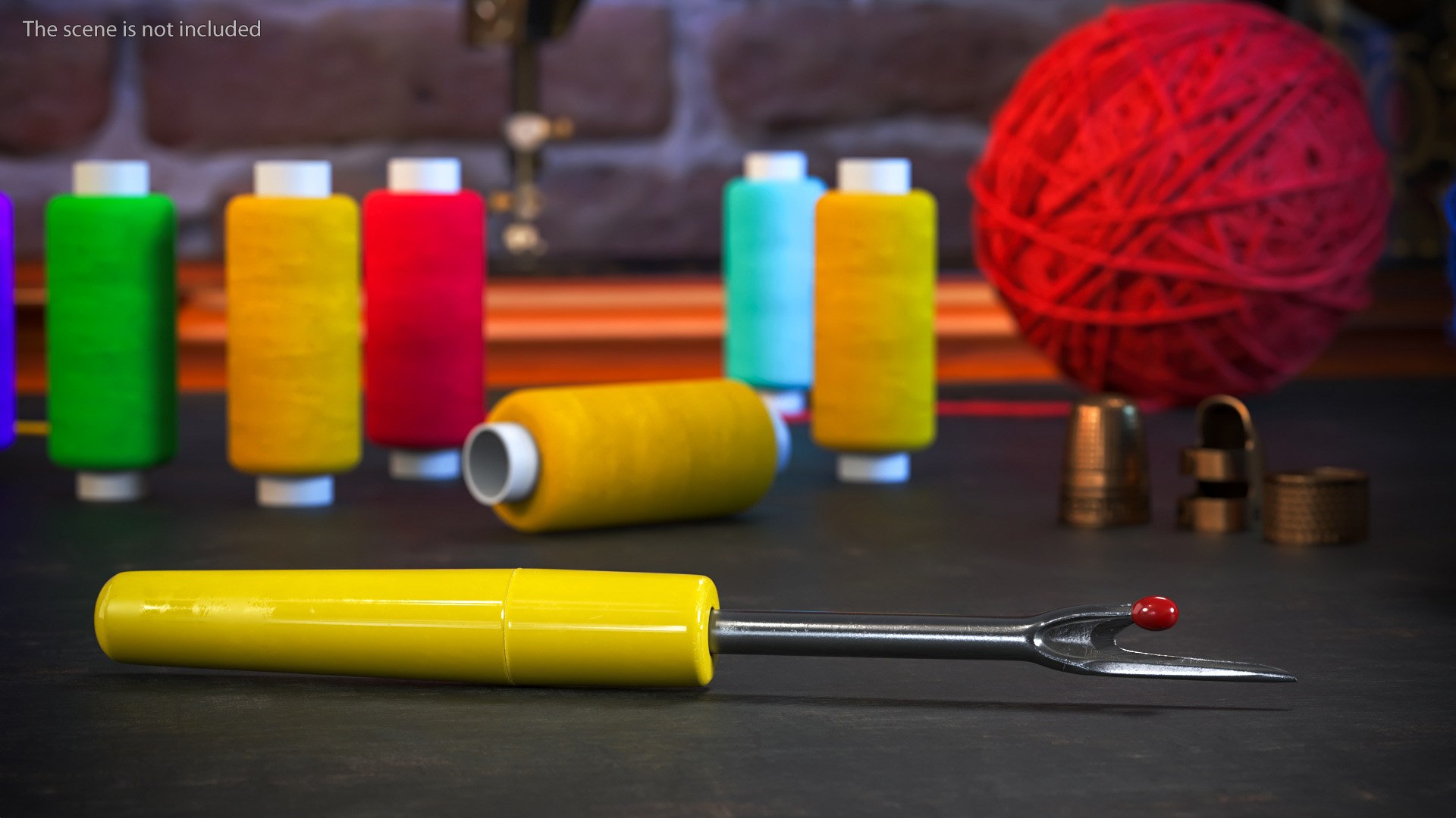 Sewing Seam Ripper Ergonomic Handle Yellow 3D Model - TurboSquid 2402367