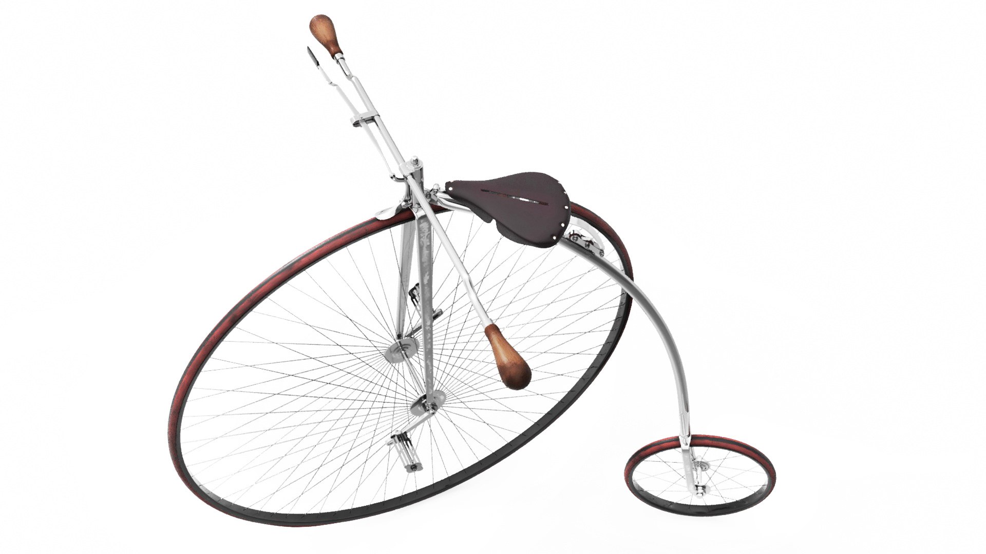 3D Penny Farthing Bicycle Rigged - TurboSquid 2326696