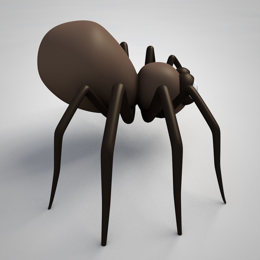 3D Simple Cartoon Spider - TurboSquid 1502961