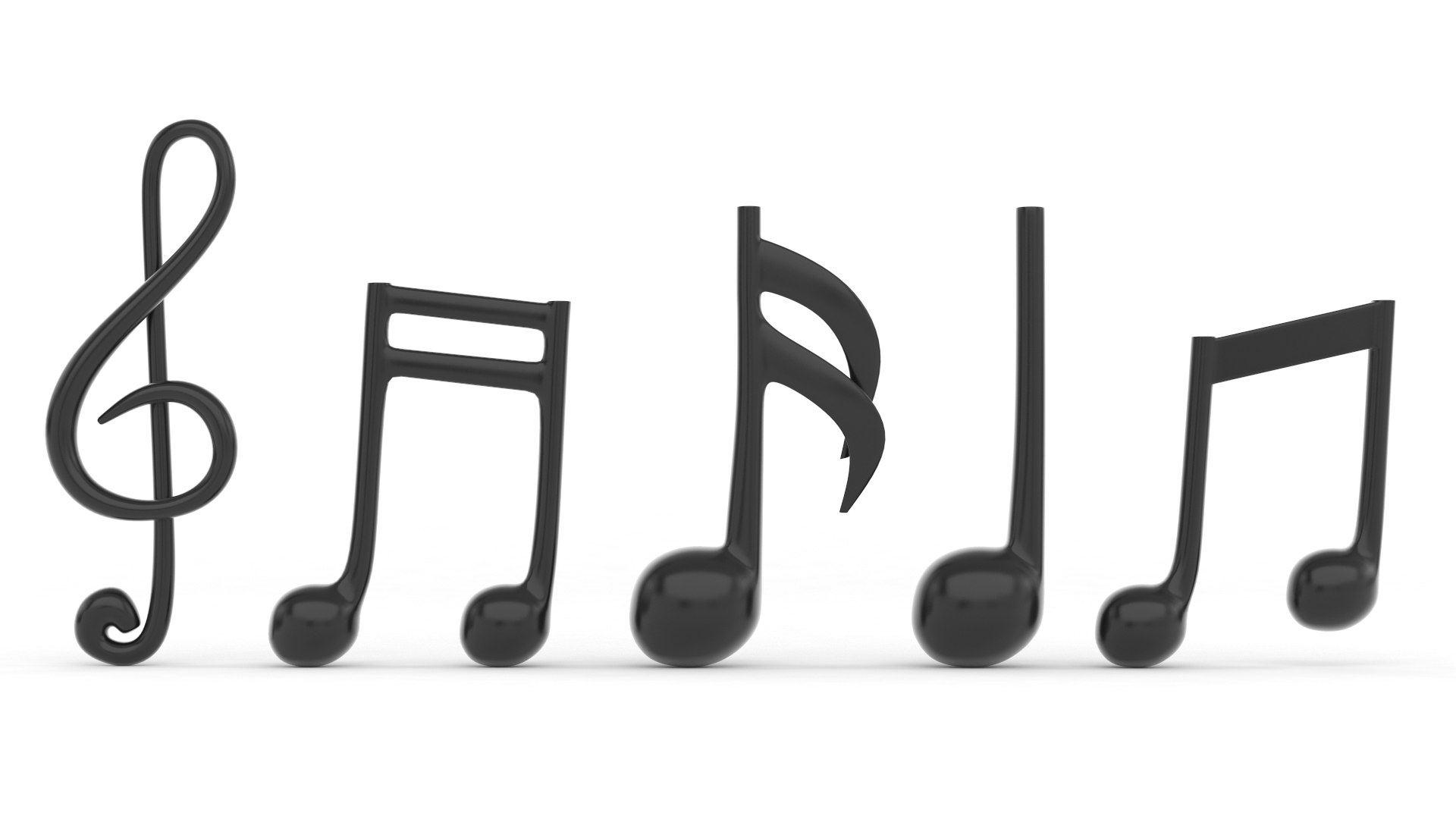 Music Notes 3D Model - TurboSquid 2033302