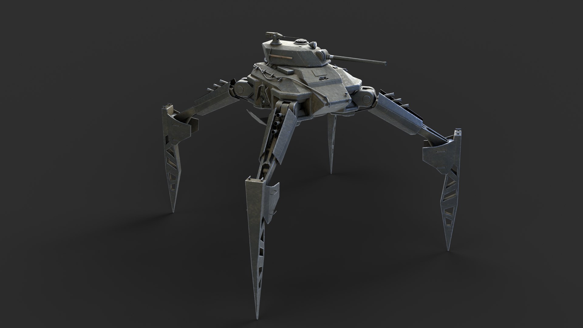 3D Spider Tank Game Ready Model - TurboSquid 2166260