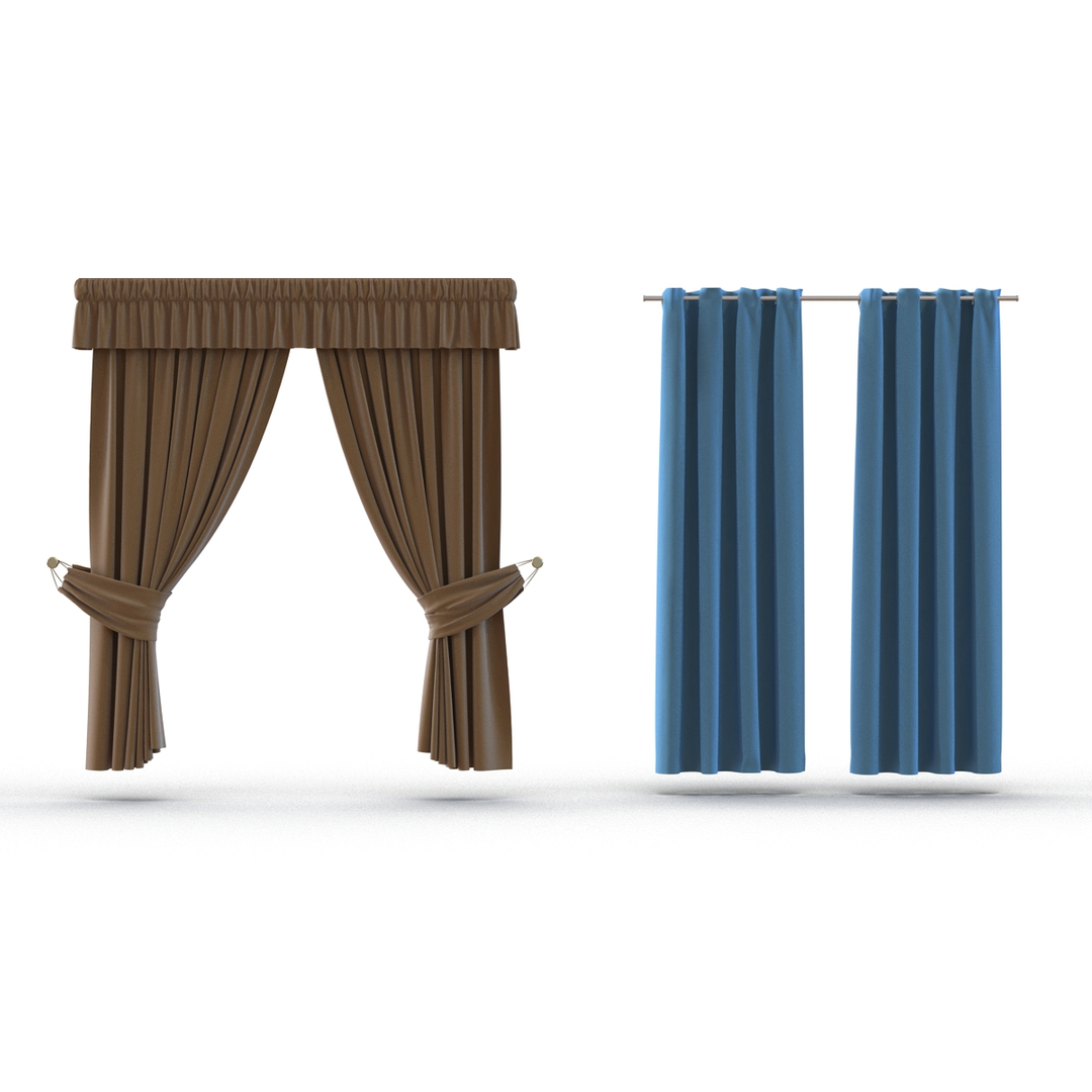 curtains set design 3ds