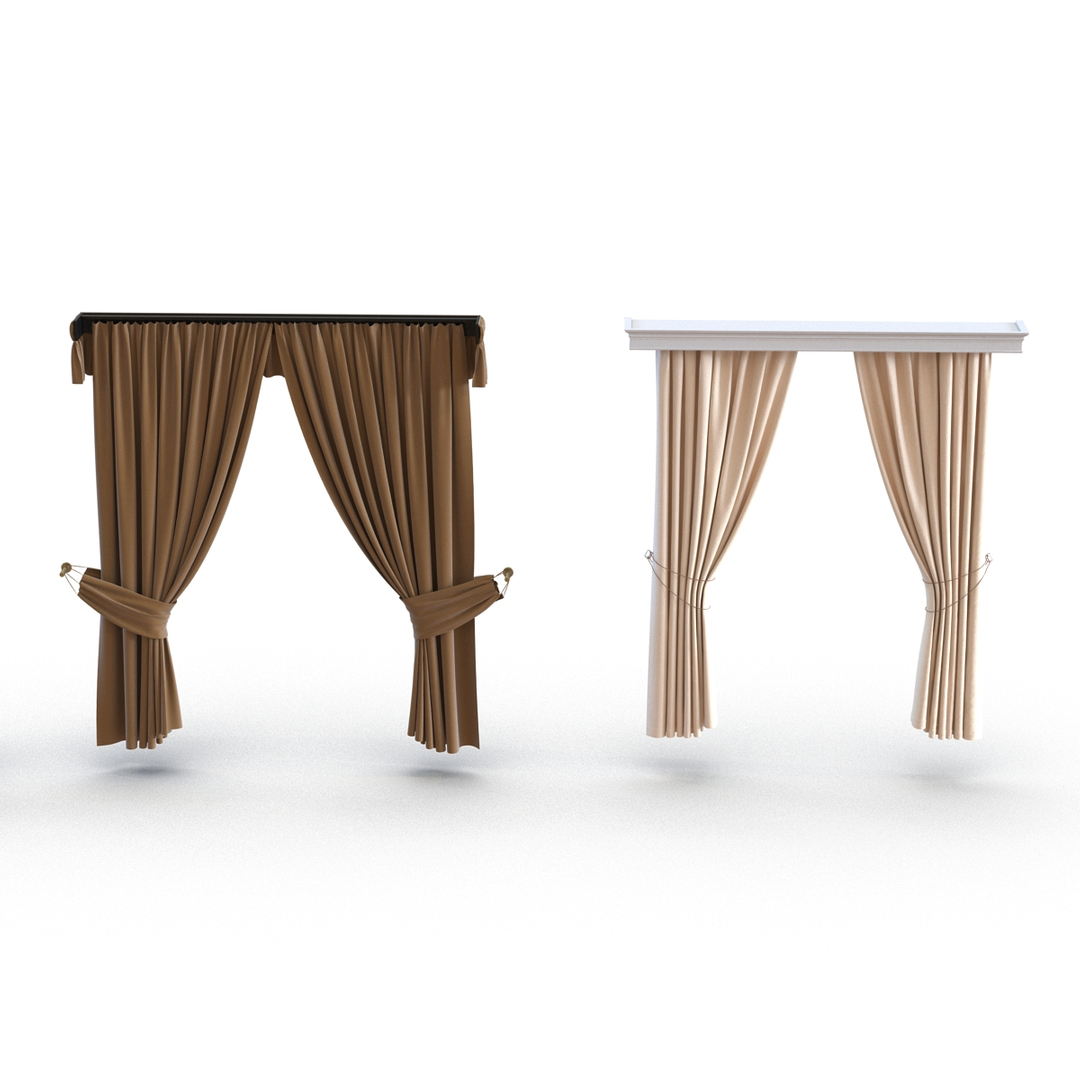 curtains set design 3ds