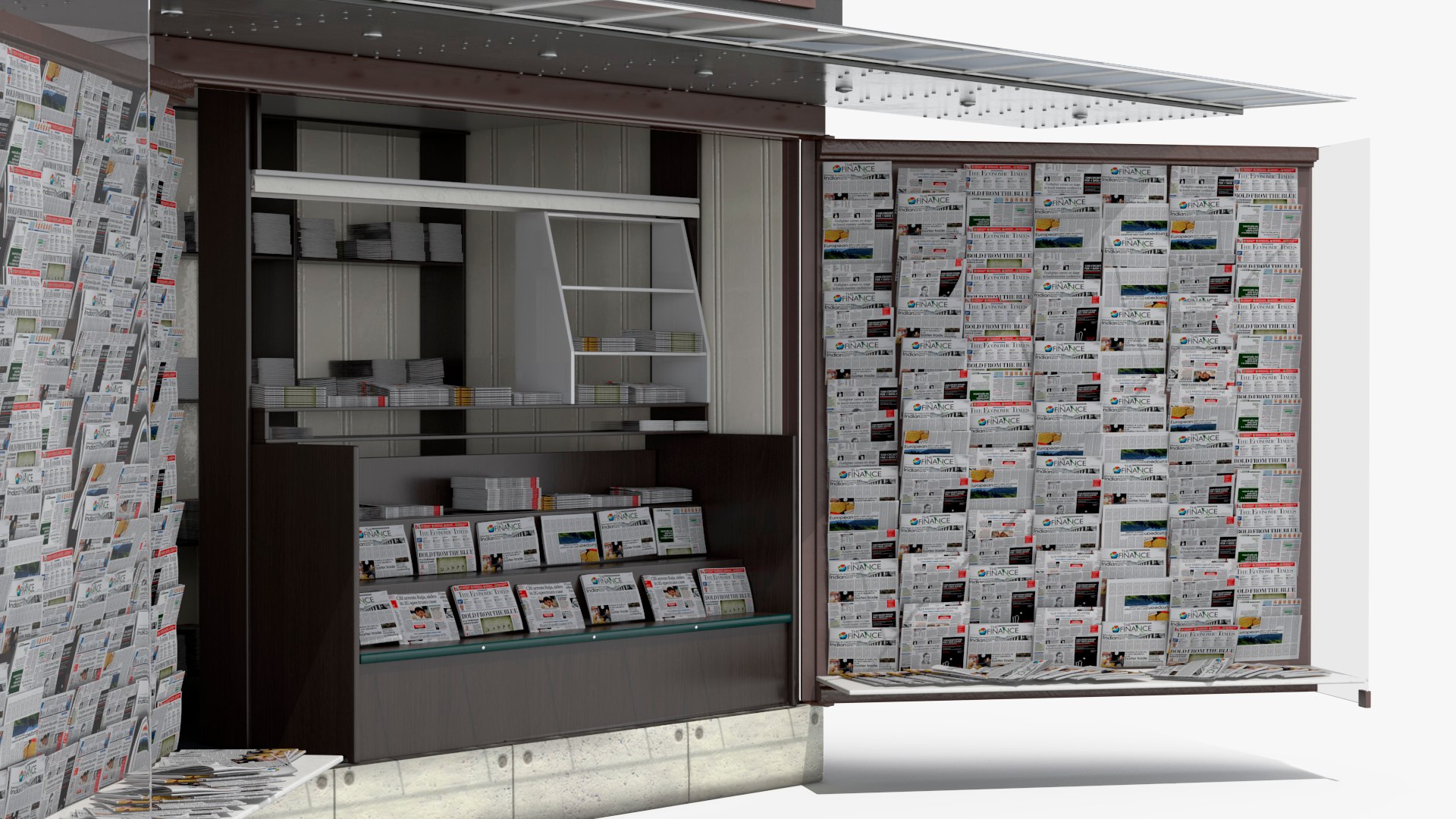 Newspaper Stand model - TurboSquid 2063619