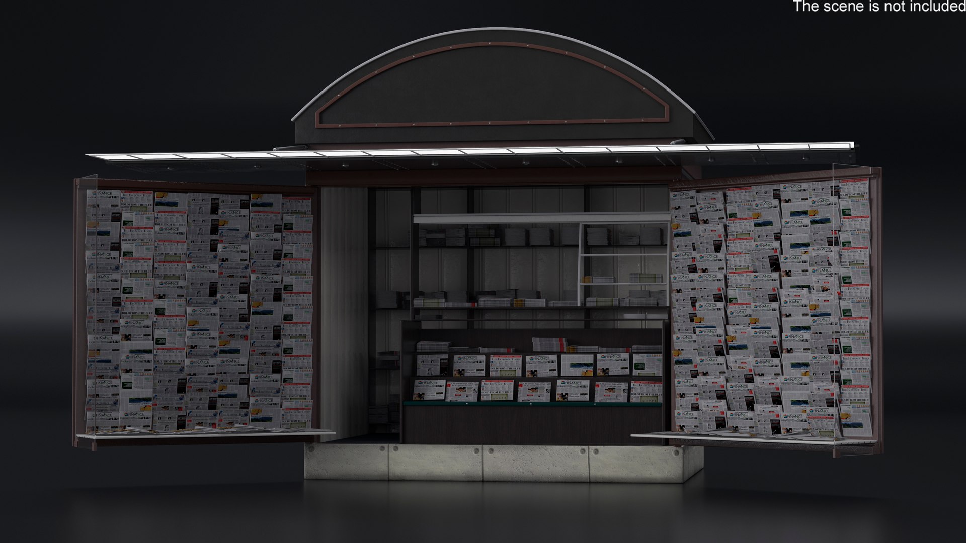 Newspaper Stand model - TurboSquid 2063619