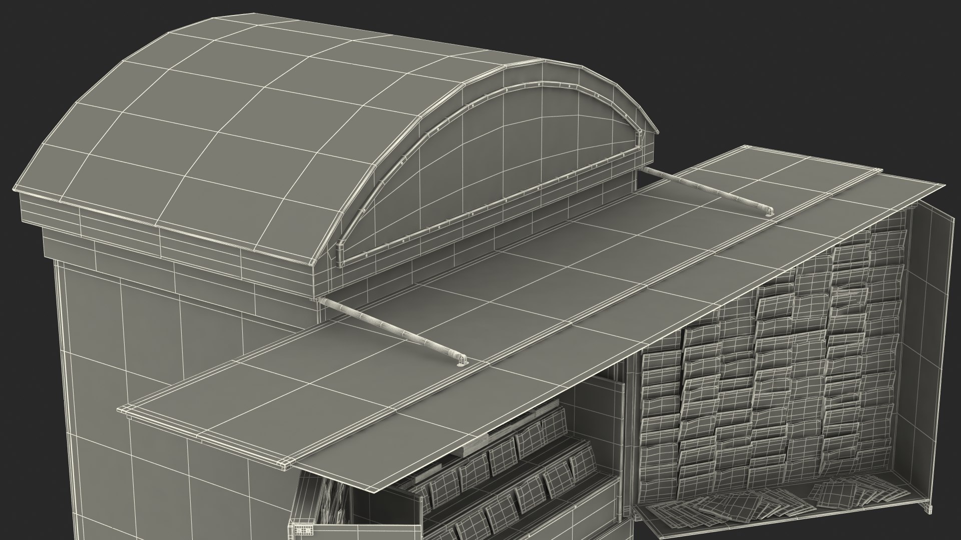 Newspaper Stand Model - TurboSquid 2063619