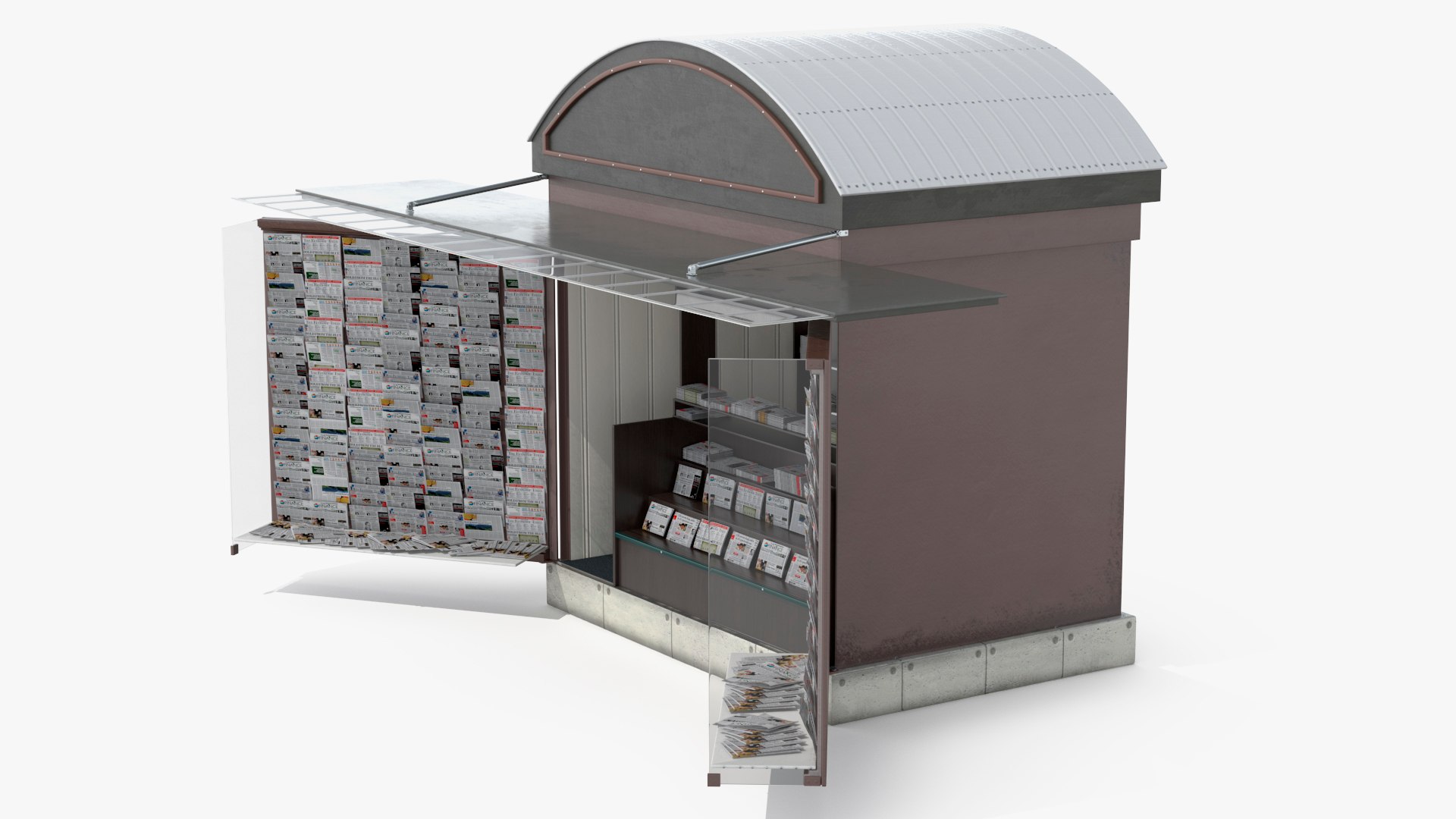 Newspaper Stand model - TurboSquid 2063619