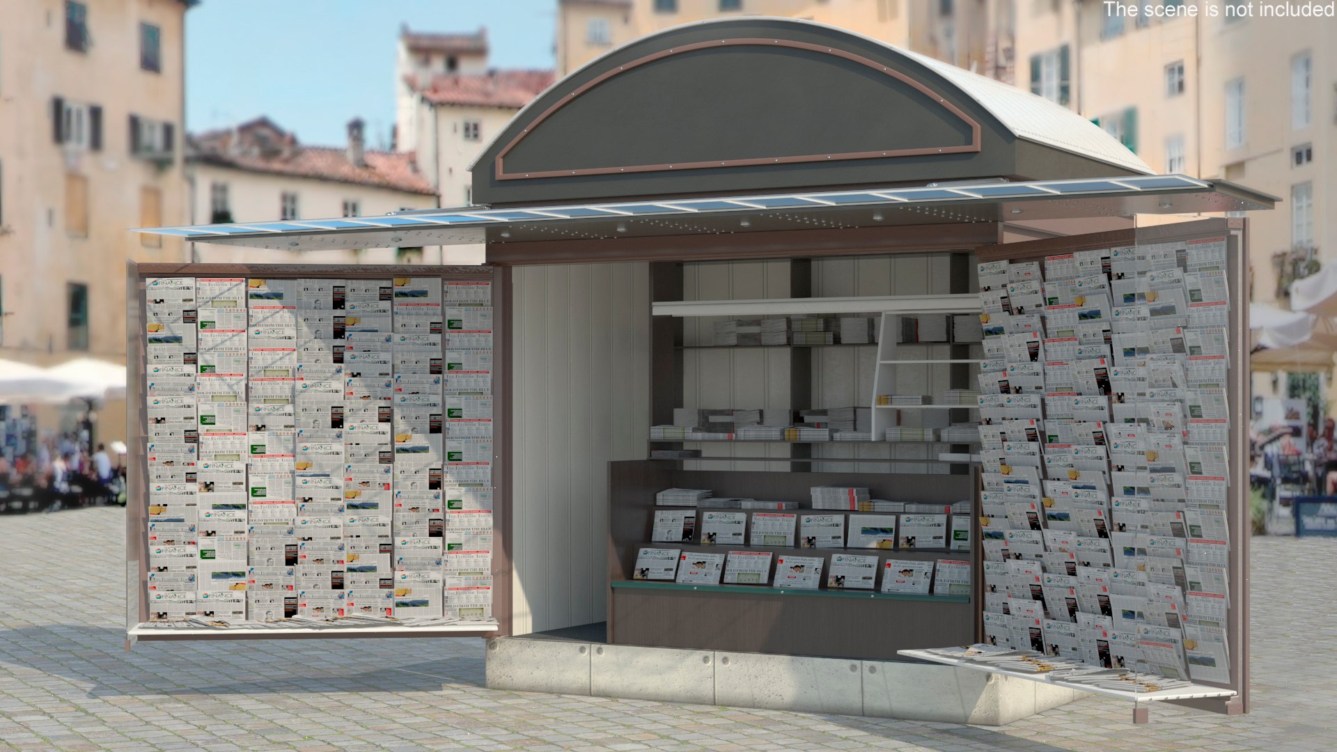 Newspaper Stand model - TurboSquid 2063619
