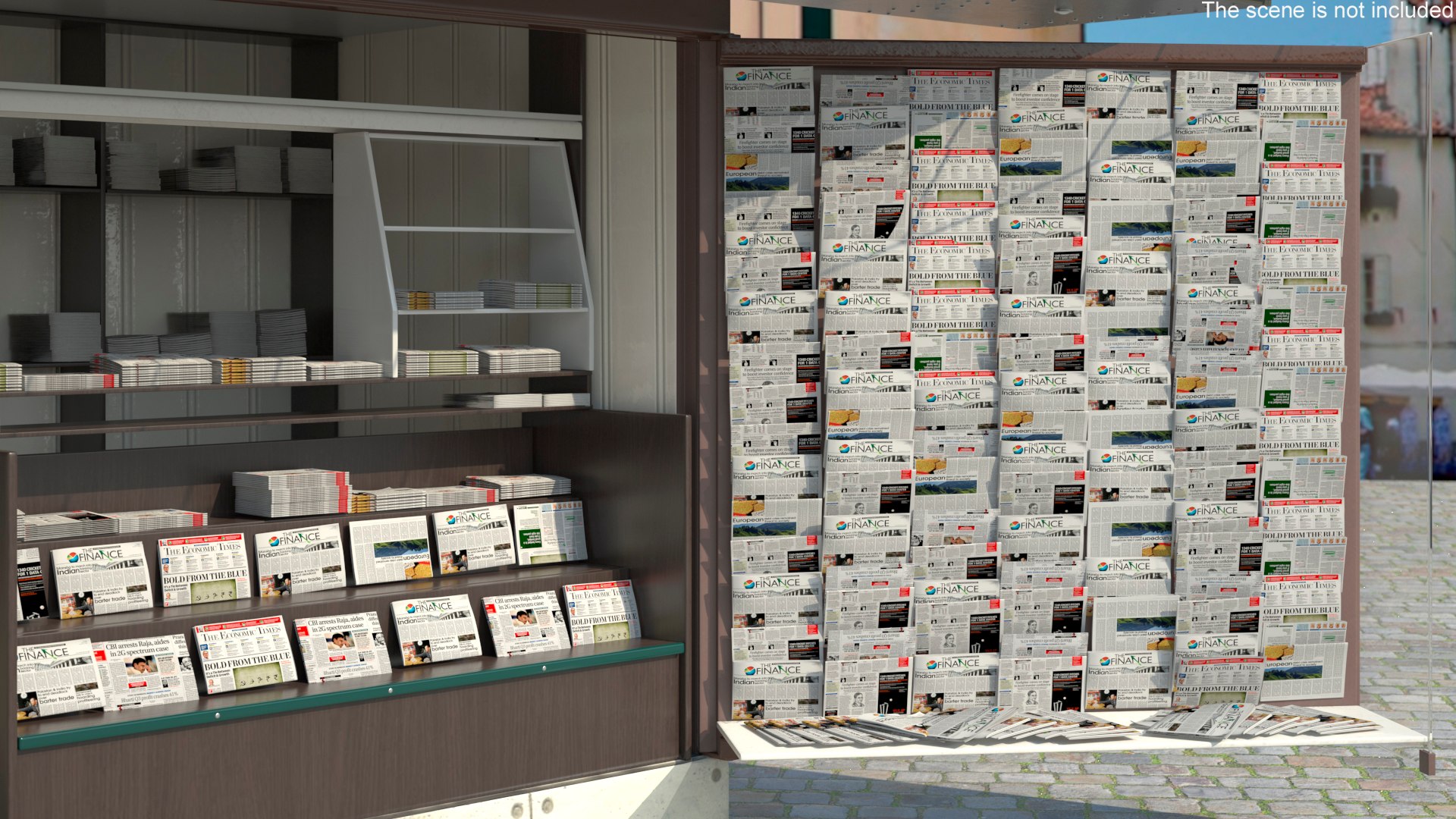 Newspaper Stand model - TurboSquid 2063619